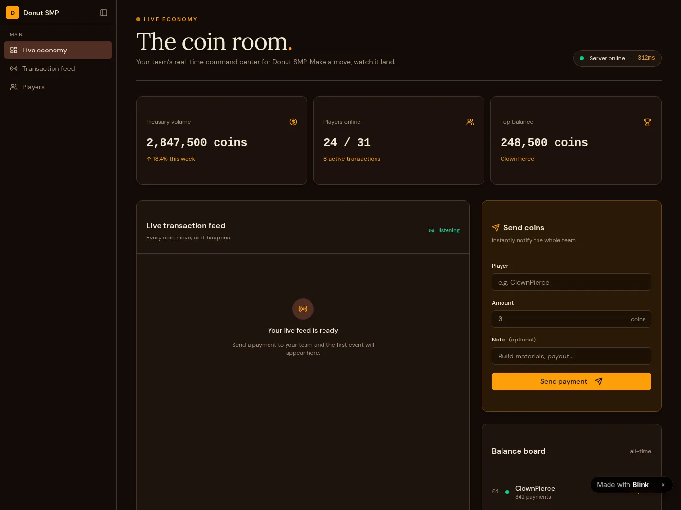 Donut SMP Coin Live