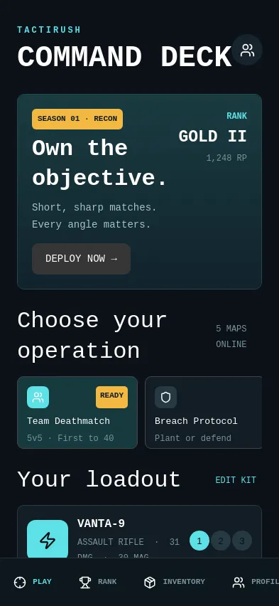 TactiRush FPS Mobile