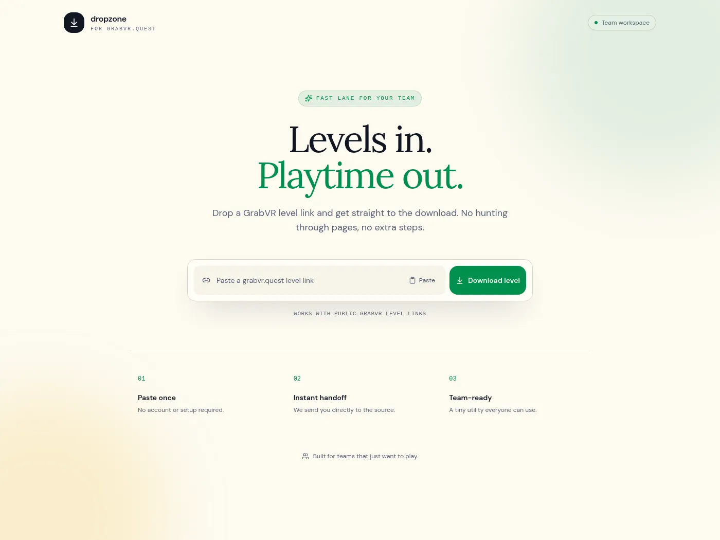 GrabVR Level Downloader