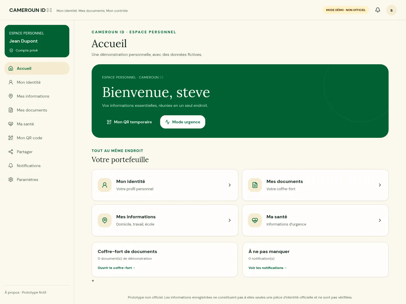 CAMEROUN ID Mobile & Web