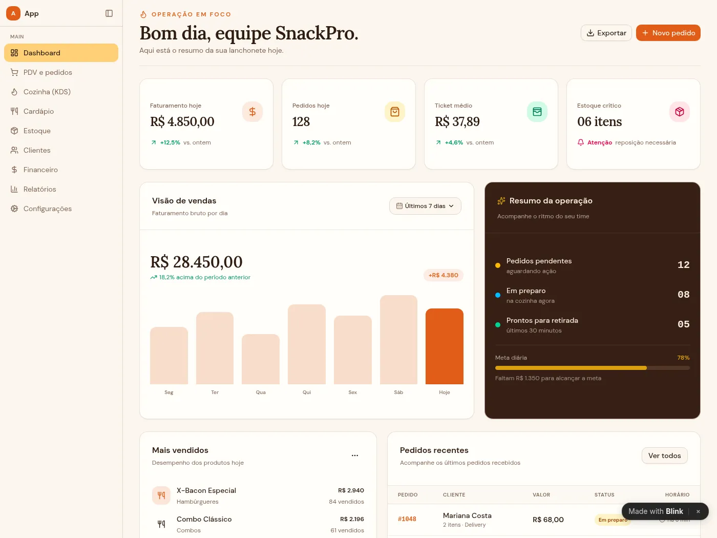 SnackPro Gestão Lanchonete