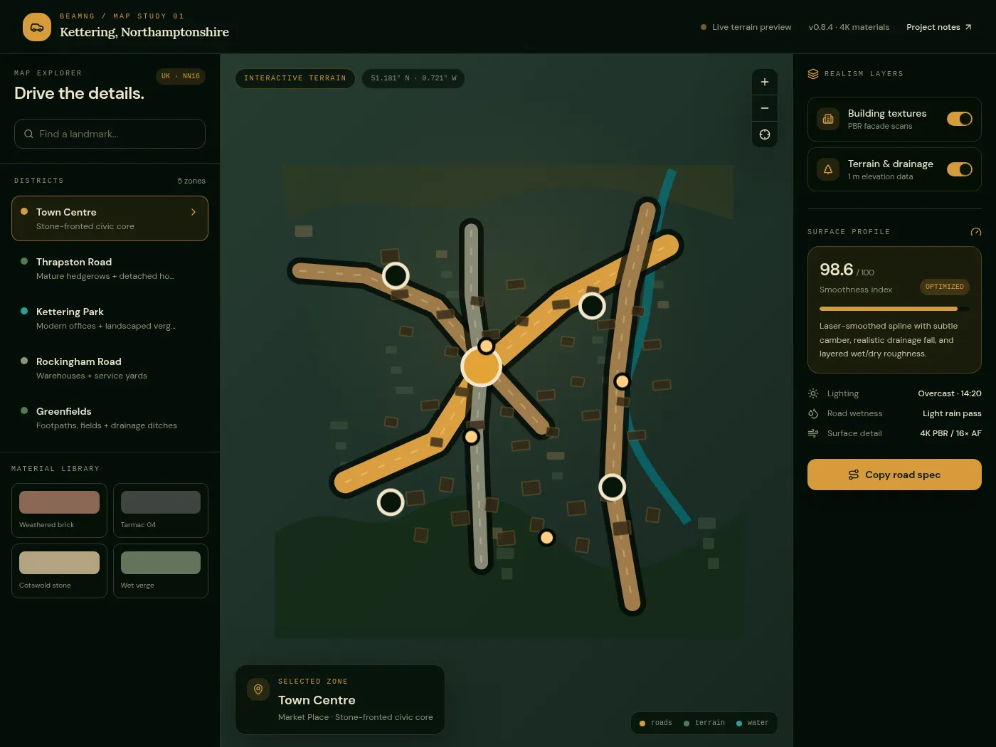 Kettering BeamNG Realism Map