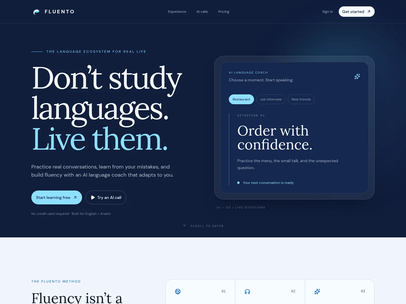 FLUENTO Language Ecosystem