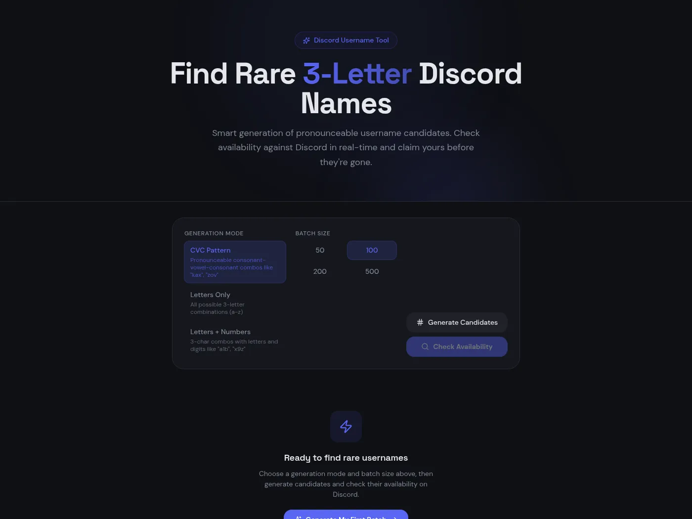 Discord Name Finder