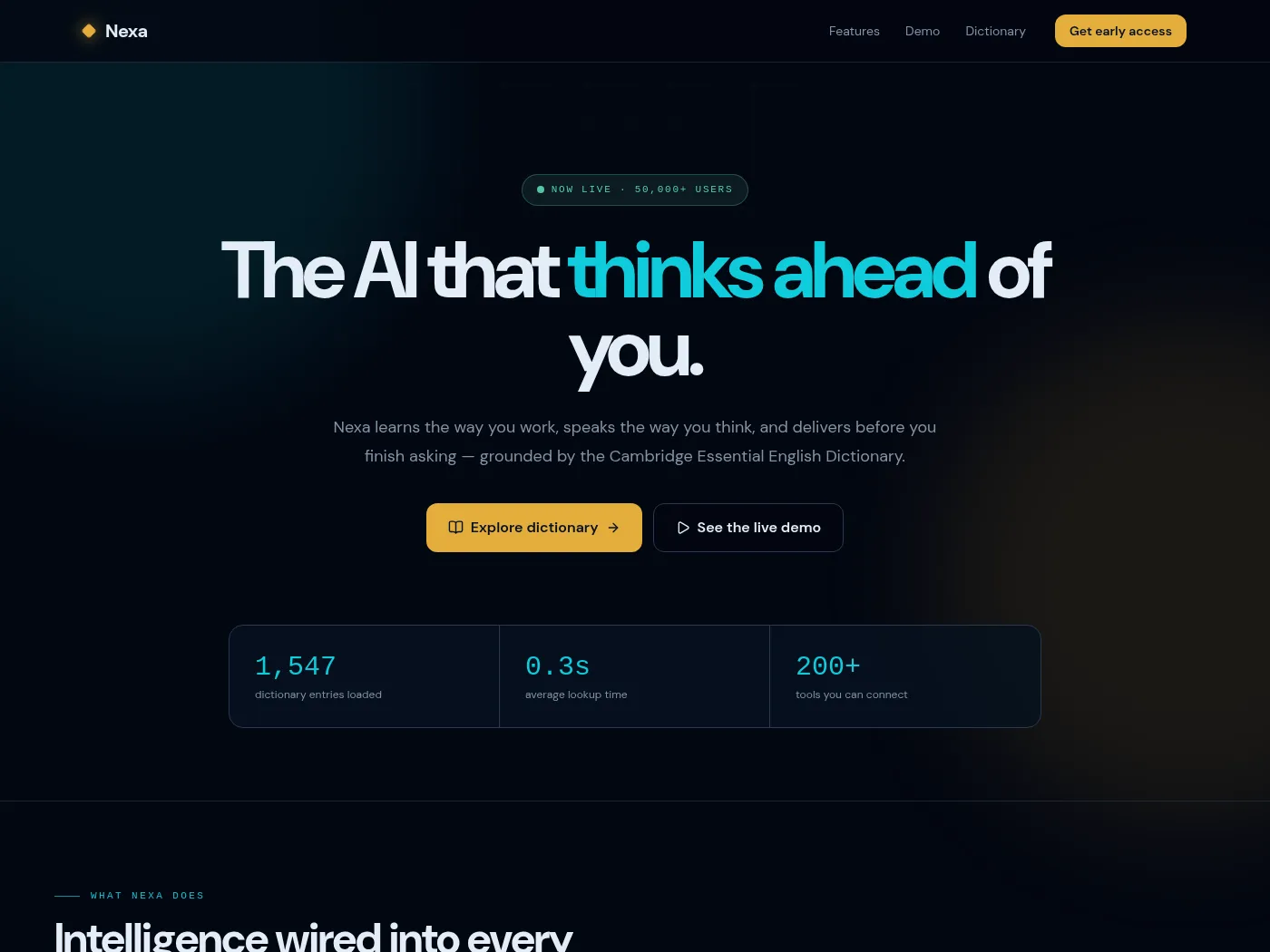 Nexa AI Dictionary Site