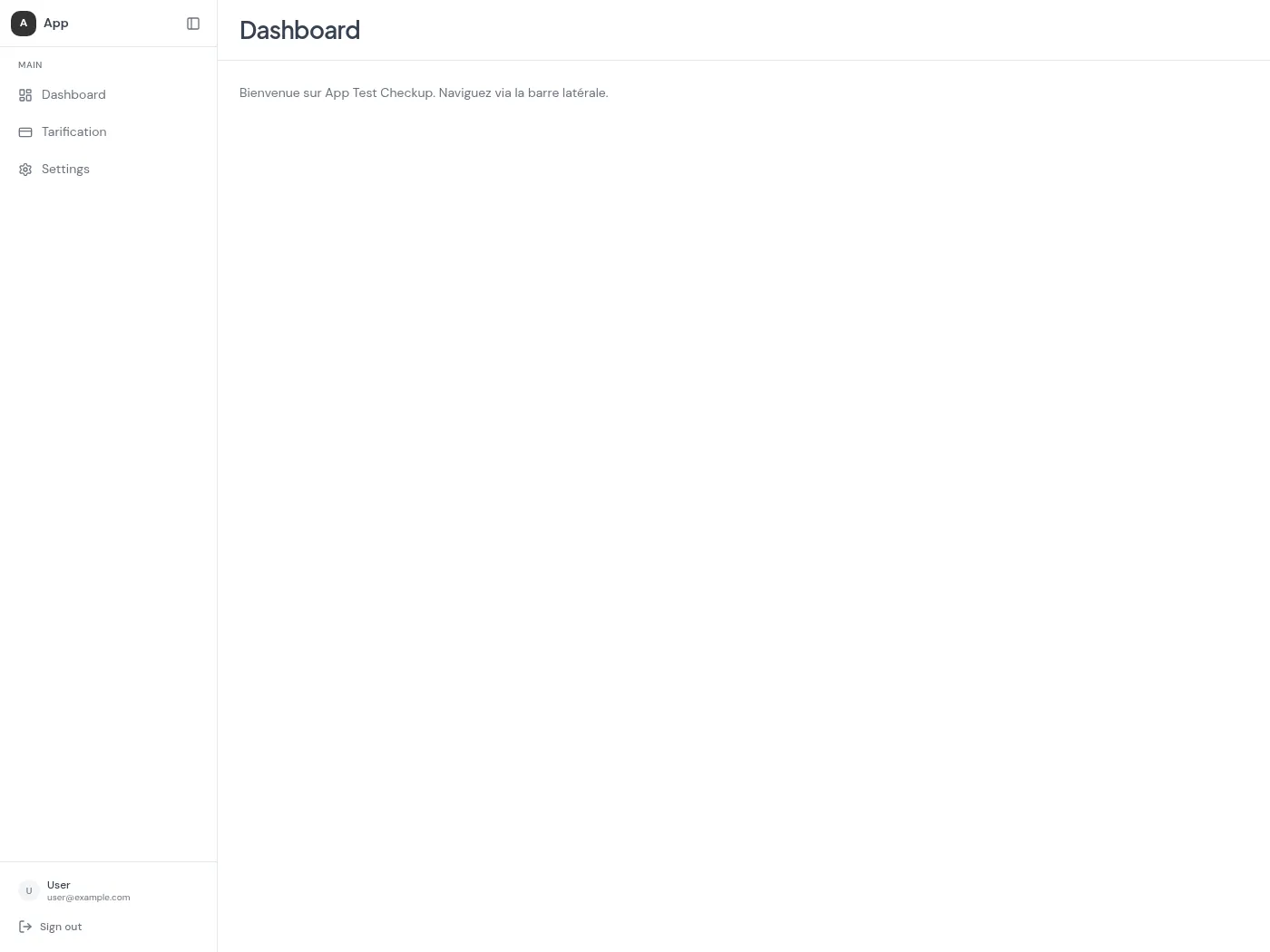 App Test Checkup