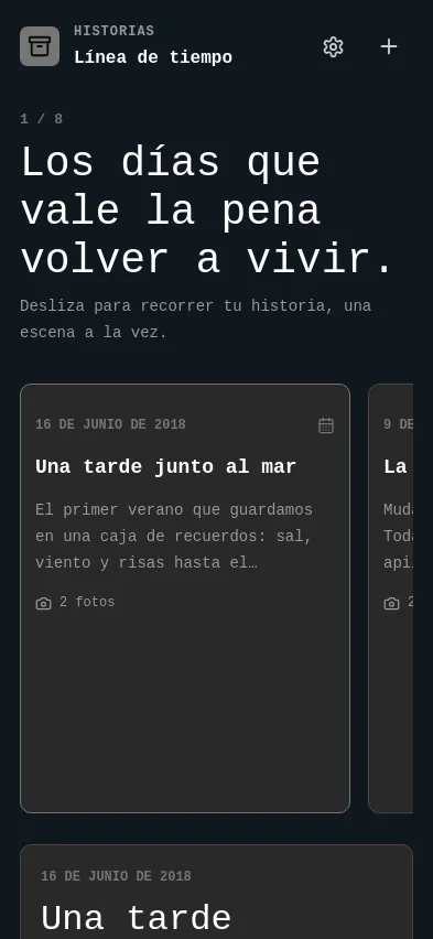 Timeline Carousel App