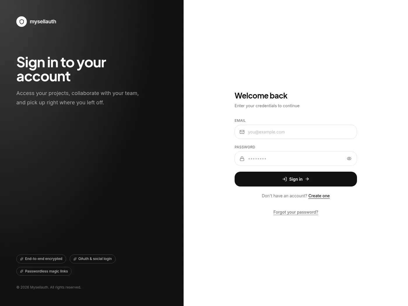 Monochrome Mysellauth Theme