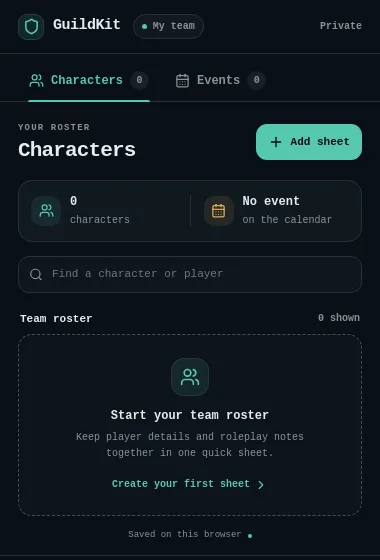 Roblox LARP Organizer