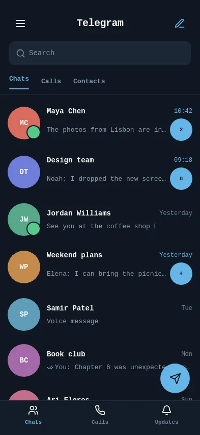 Telegram Lite Mobile