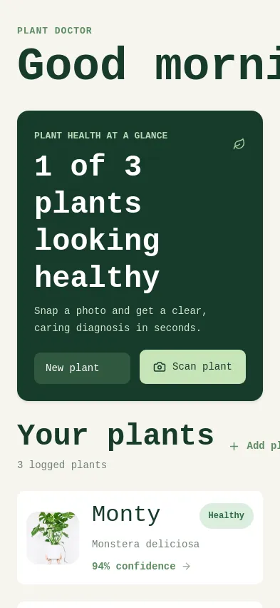 Plant Health AI Scanner