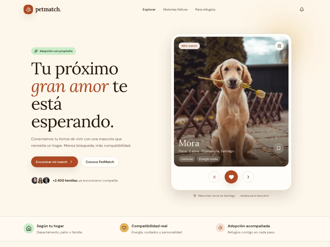 PetMatch Adopción Inteligente