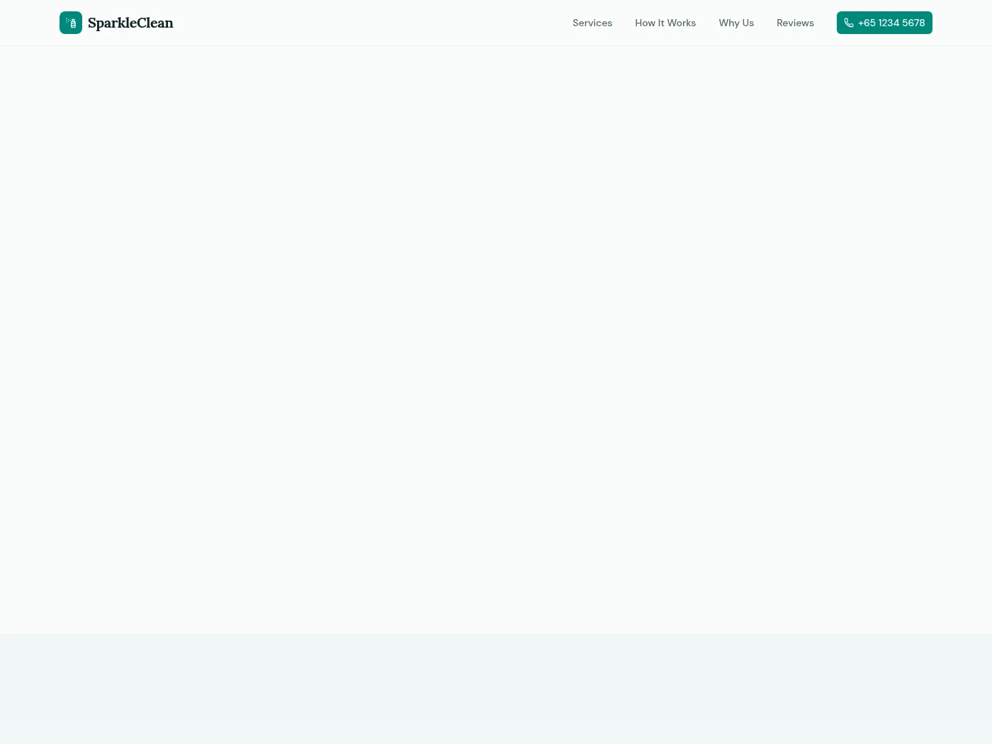 SparkleClean Website