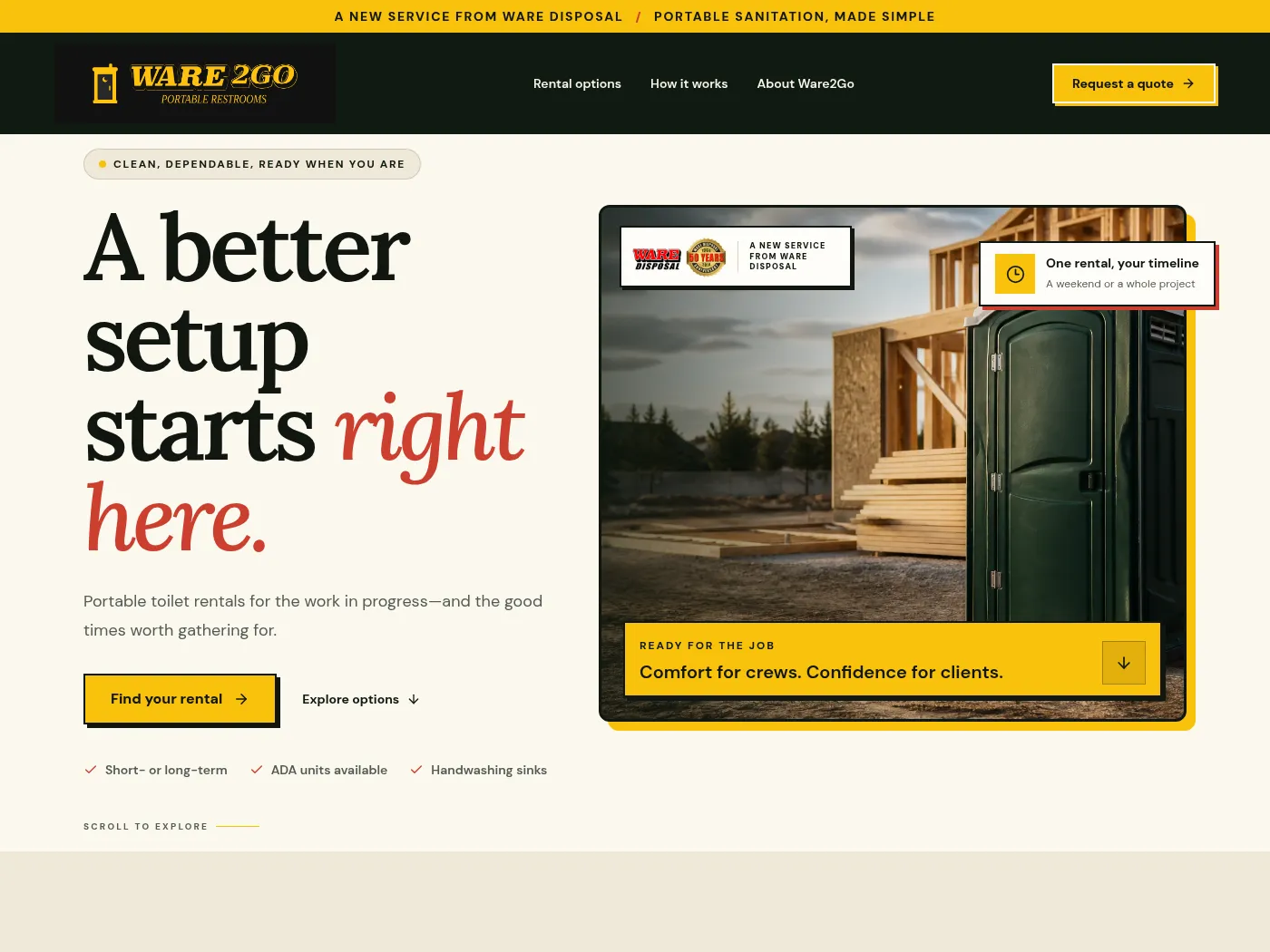 Ware2Go Portable Toilets