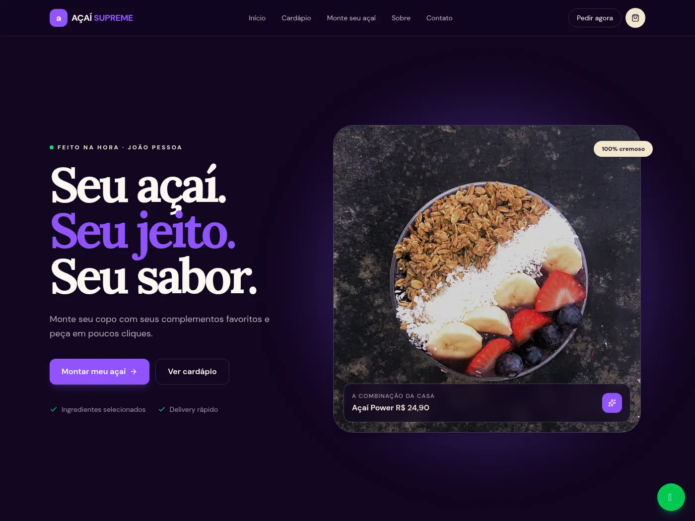 Açaí Supreme Online Store