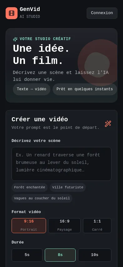 GenVid AI Studio