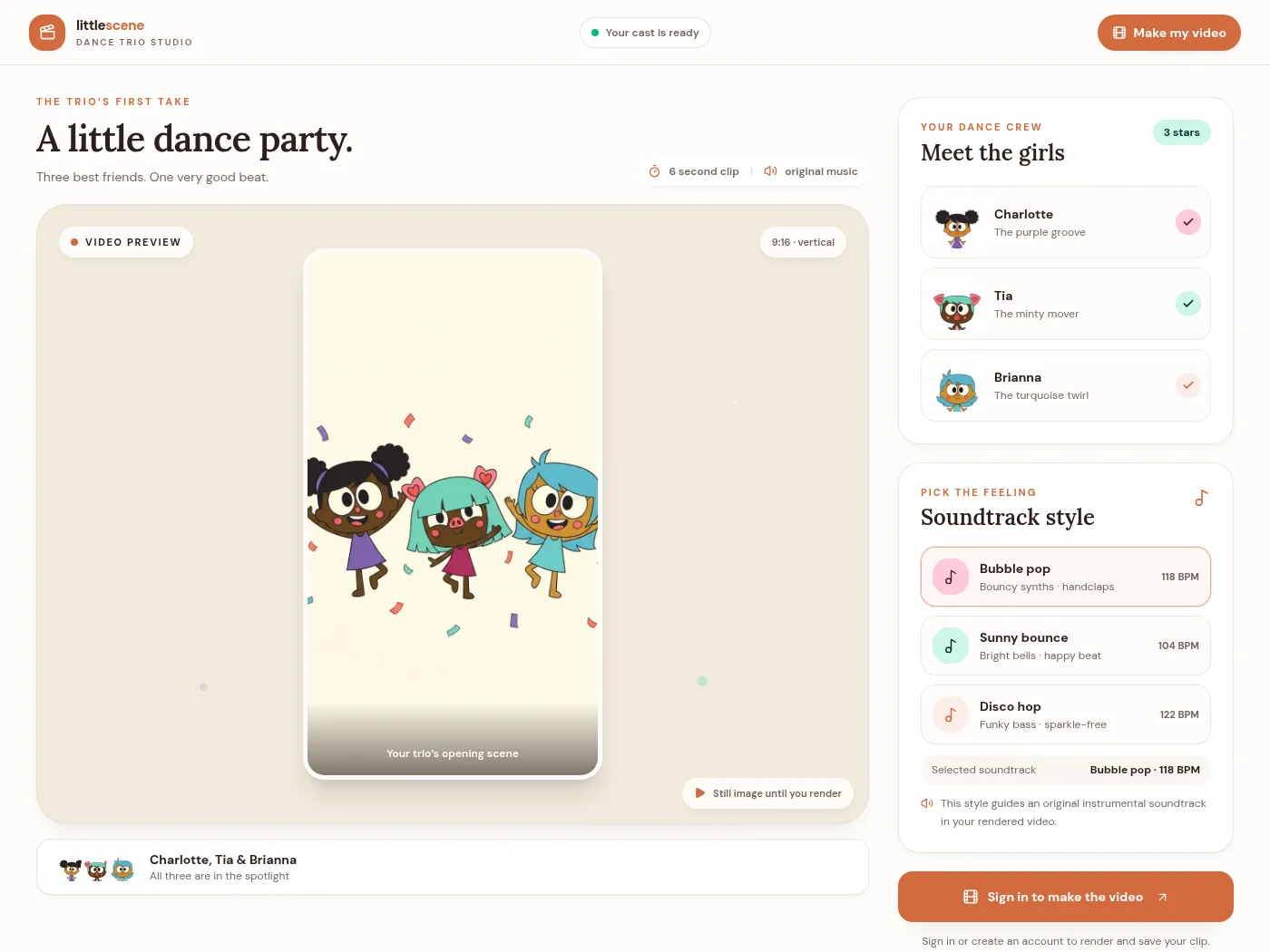Dance Trio Video Maker