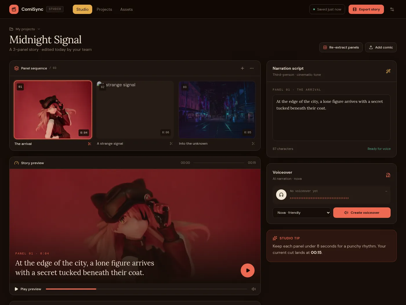 ComiSync AI Studio