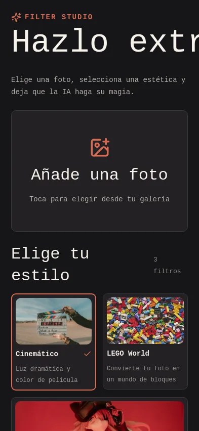 AI Photo Filter Studio