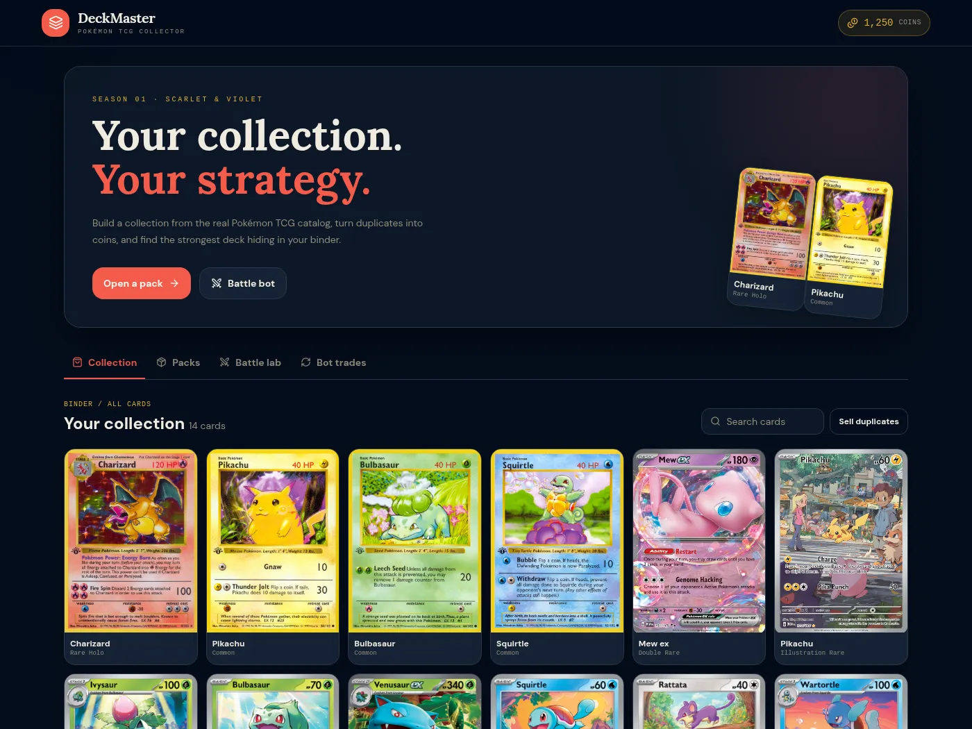 Pokémon TCG DeckMaster