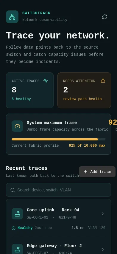 SwitchTrack Mobile