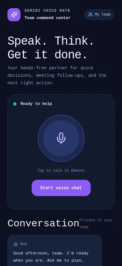 Gemini Voice Mate