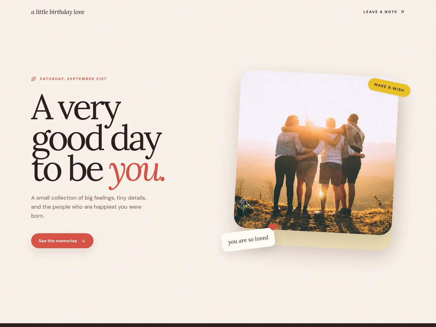 Birthday Site Builder