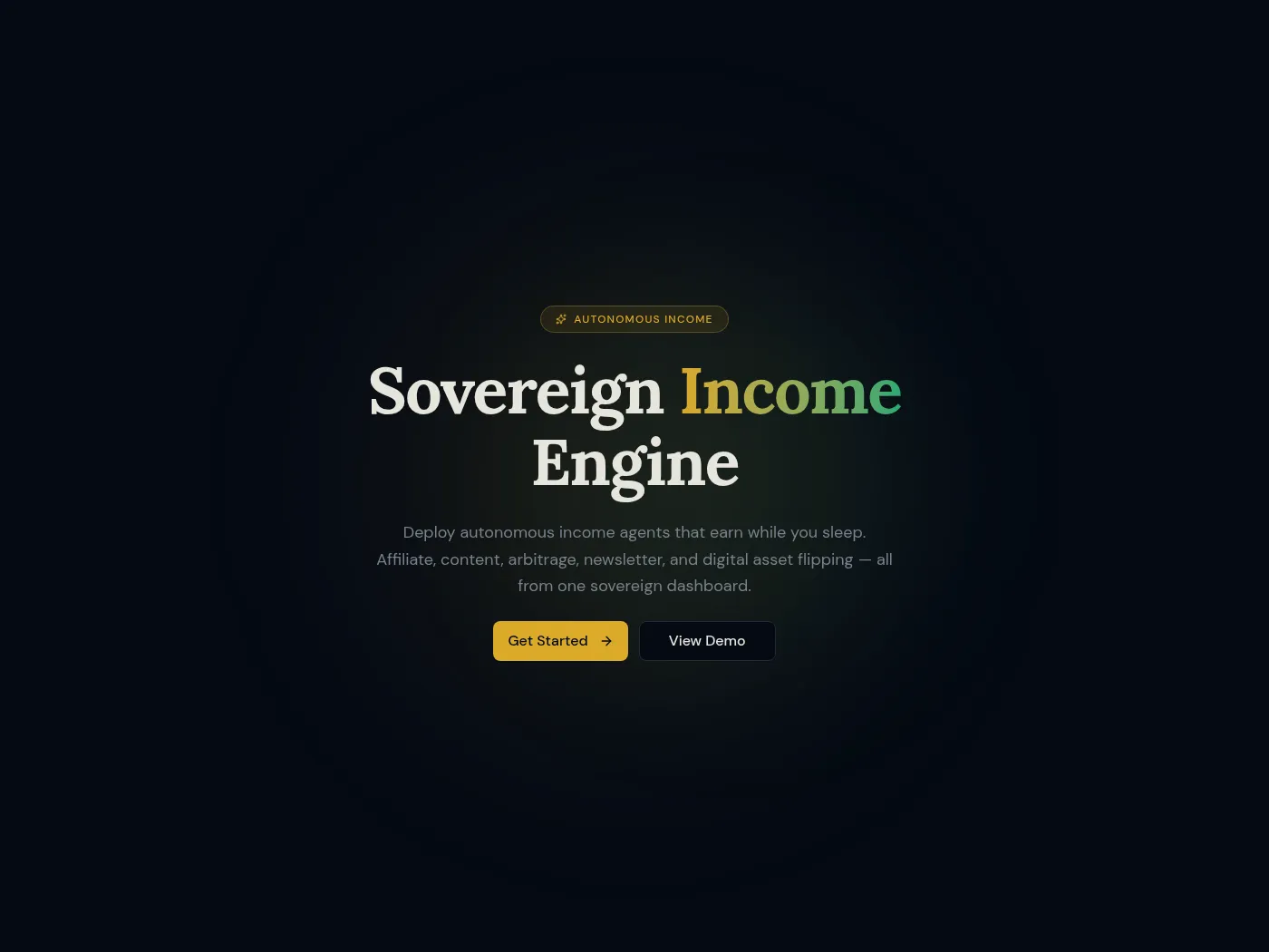 Sovereign Income Engine