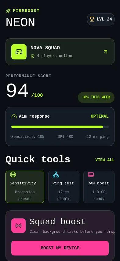 FireBoost Neon