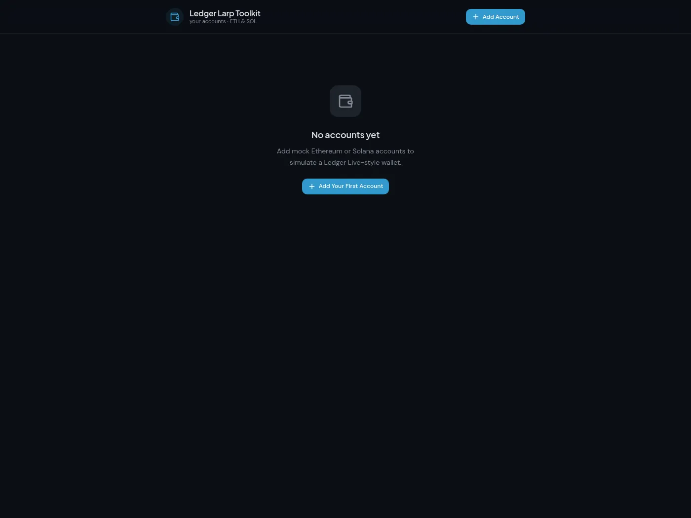Ledger Larp Toolkit