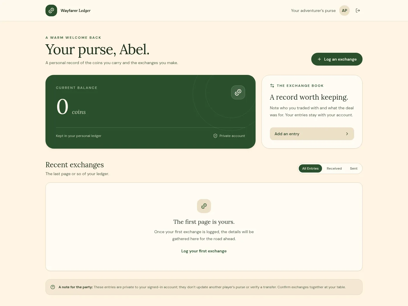 LARP Coin Manager