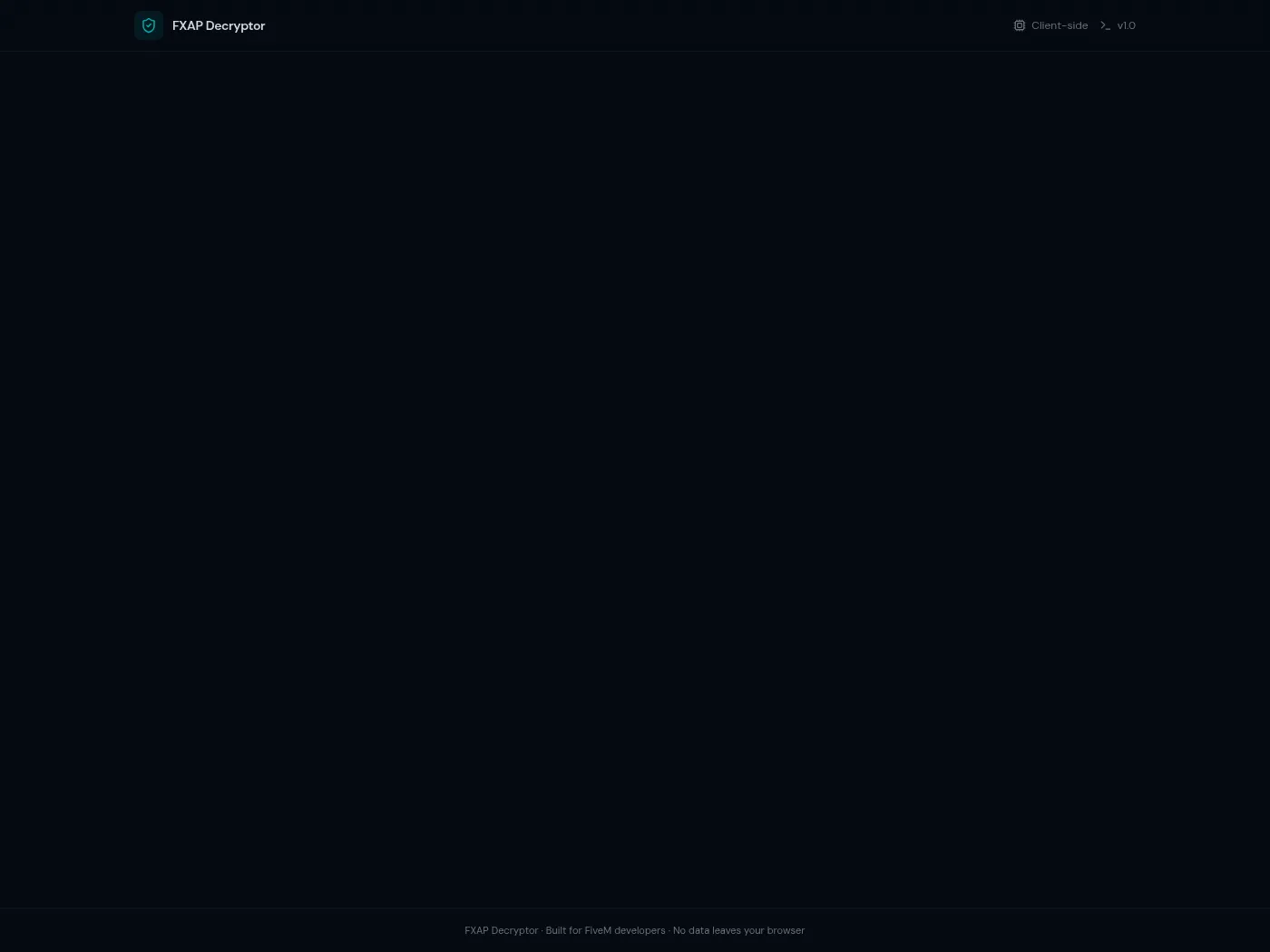 FXAP Decryptor Tool