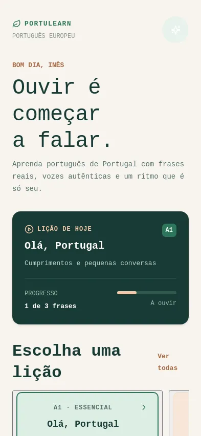 PortuLearn Audio App