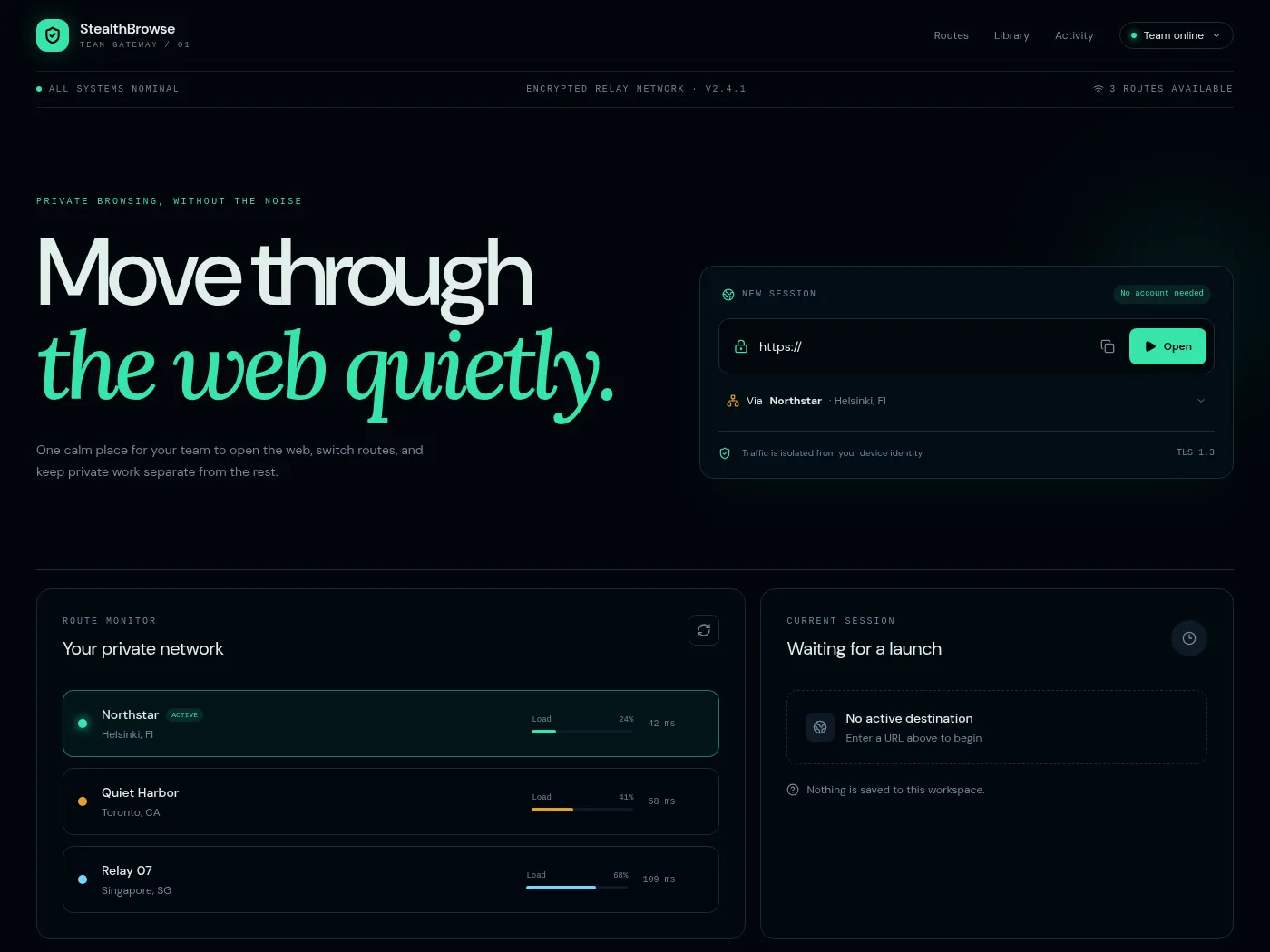 StealthBrowse Hub