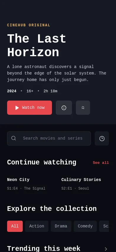CineHub Mobile