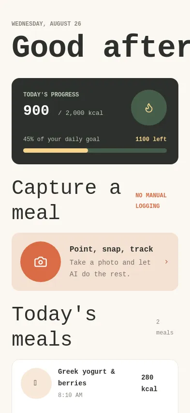 SnapTrack Nutrition AI