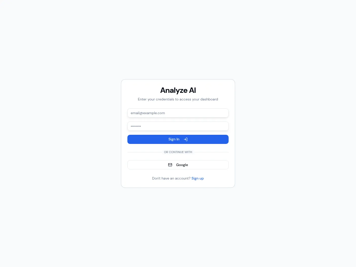 Analyze AI