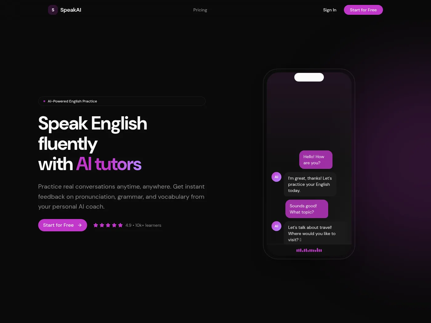 SpeakAI English Coach
