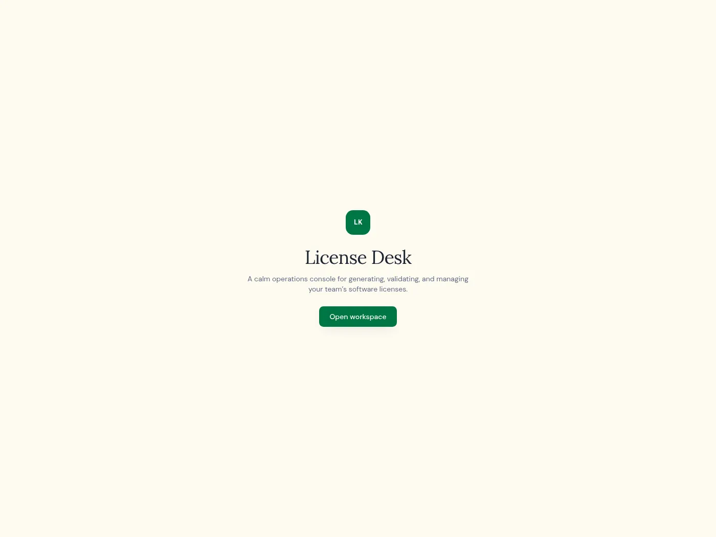 License Key Manager