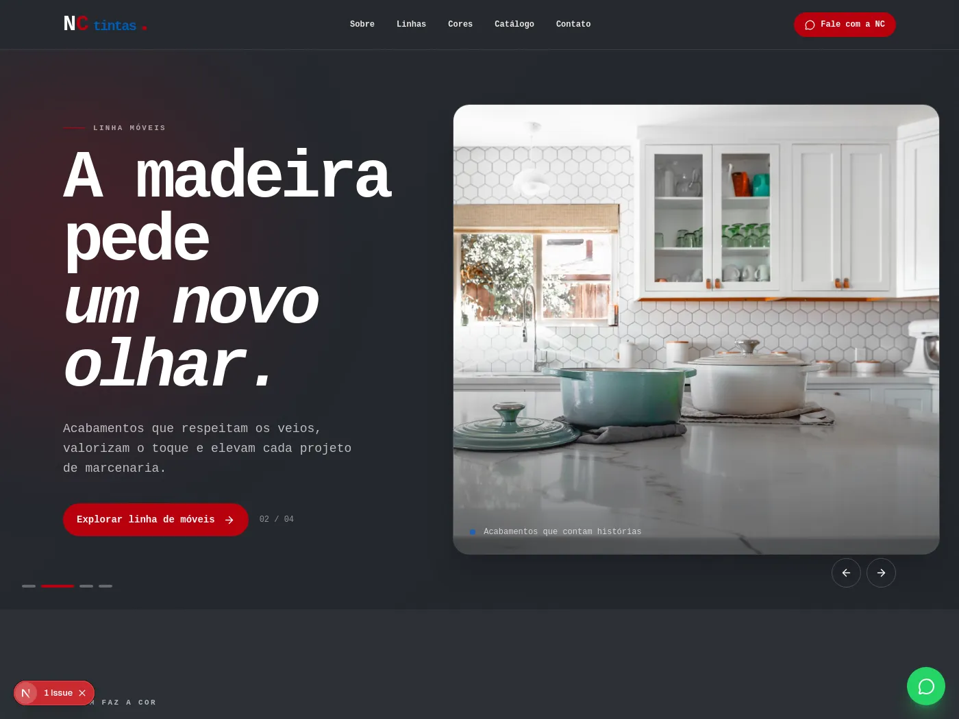 NC Tintas Website