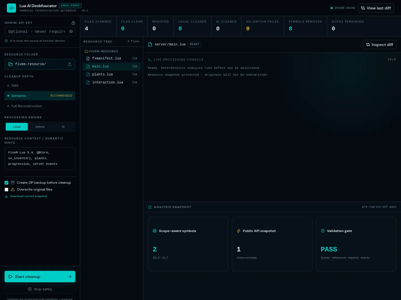 Lua AI Deobfuscator