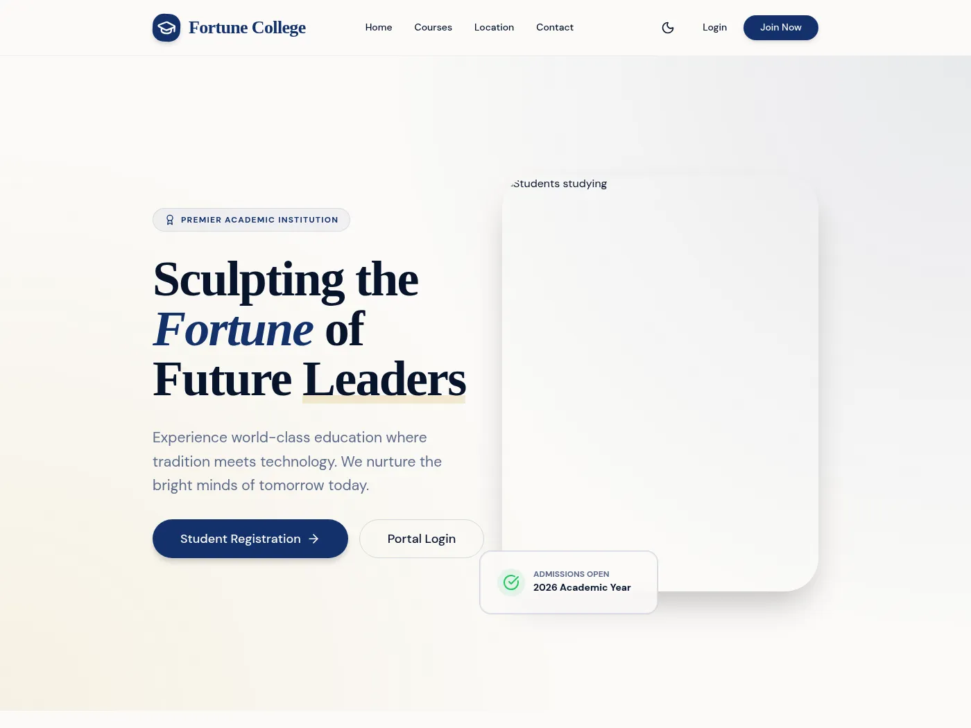 Fortune College Portal