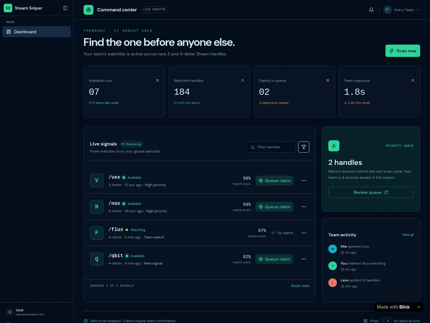 Steam Sniper Pro