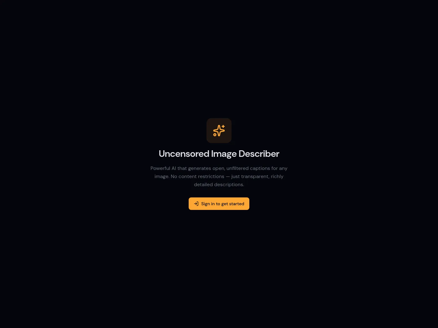 Uncensored Image Describer