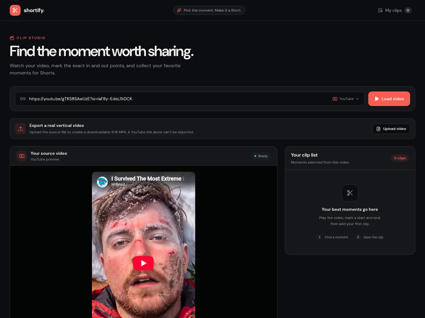 Shortify YouTube Video