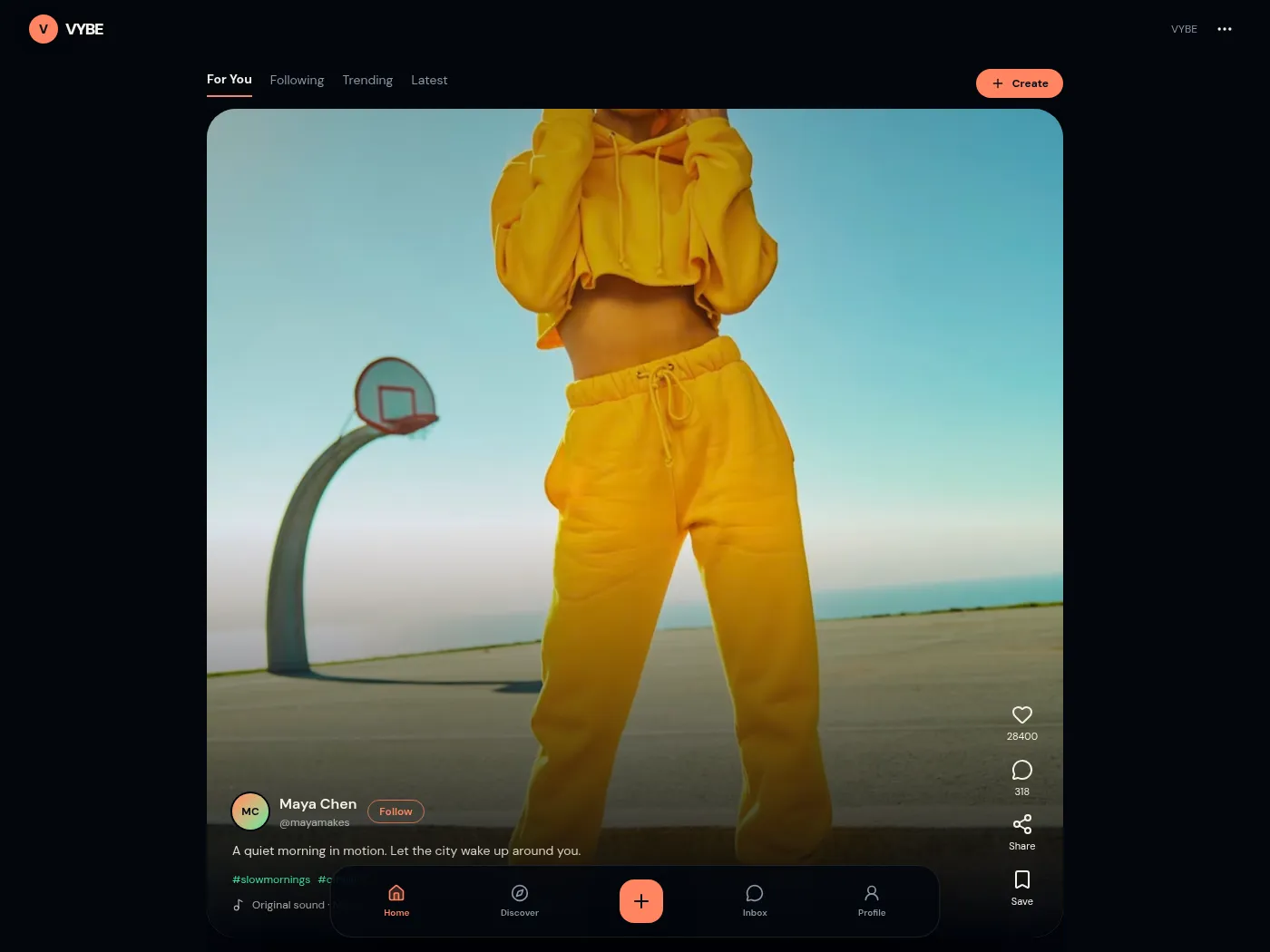 VYBE: AI Social Video Network