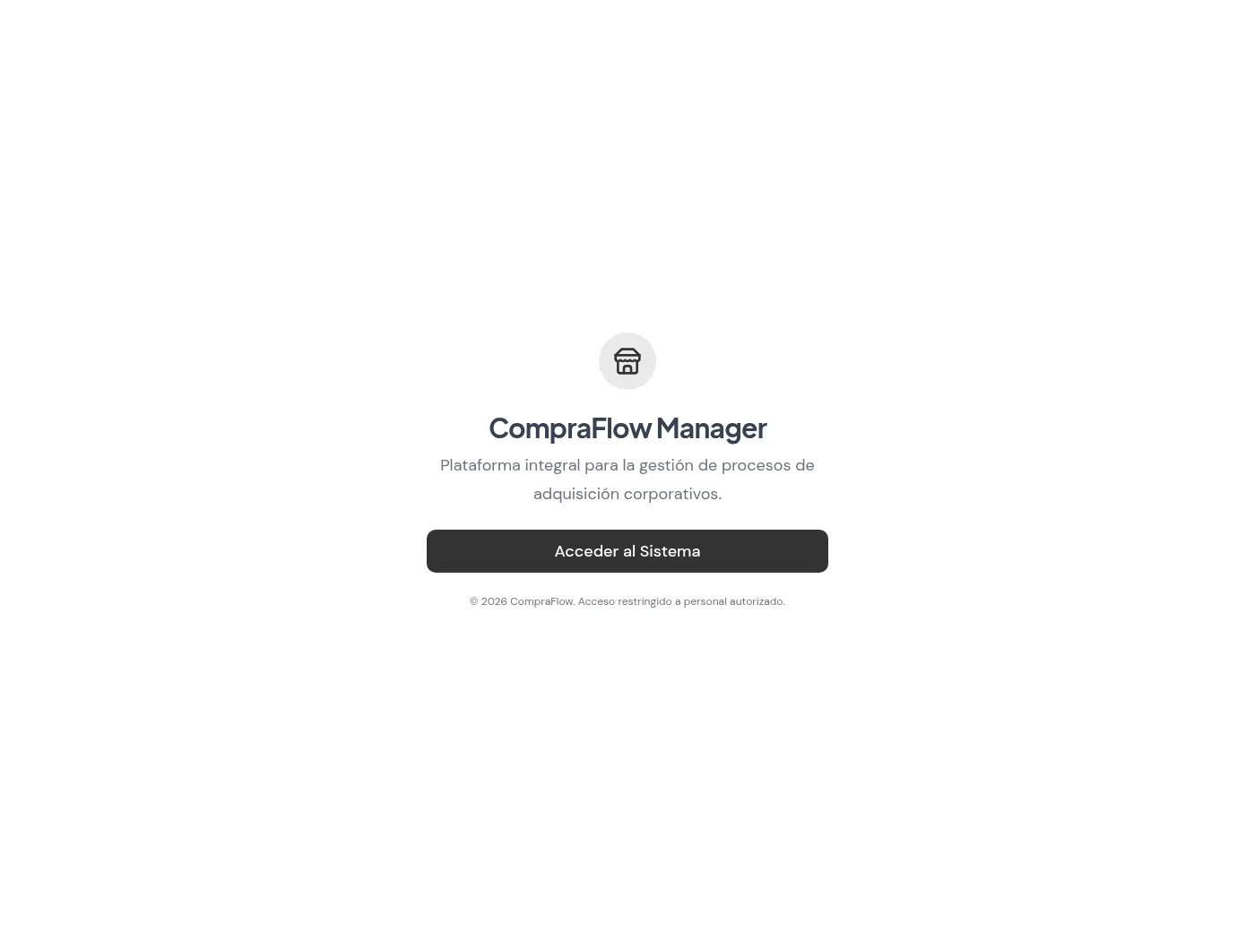 CompraFlow Manager