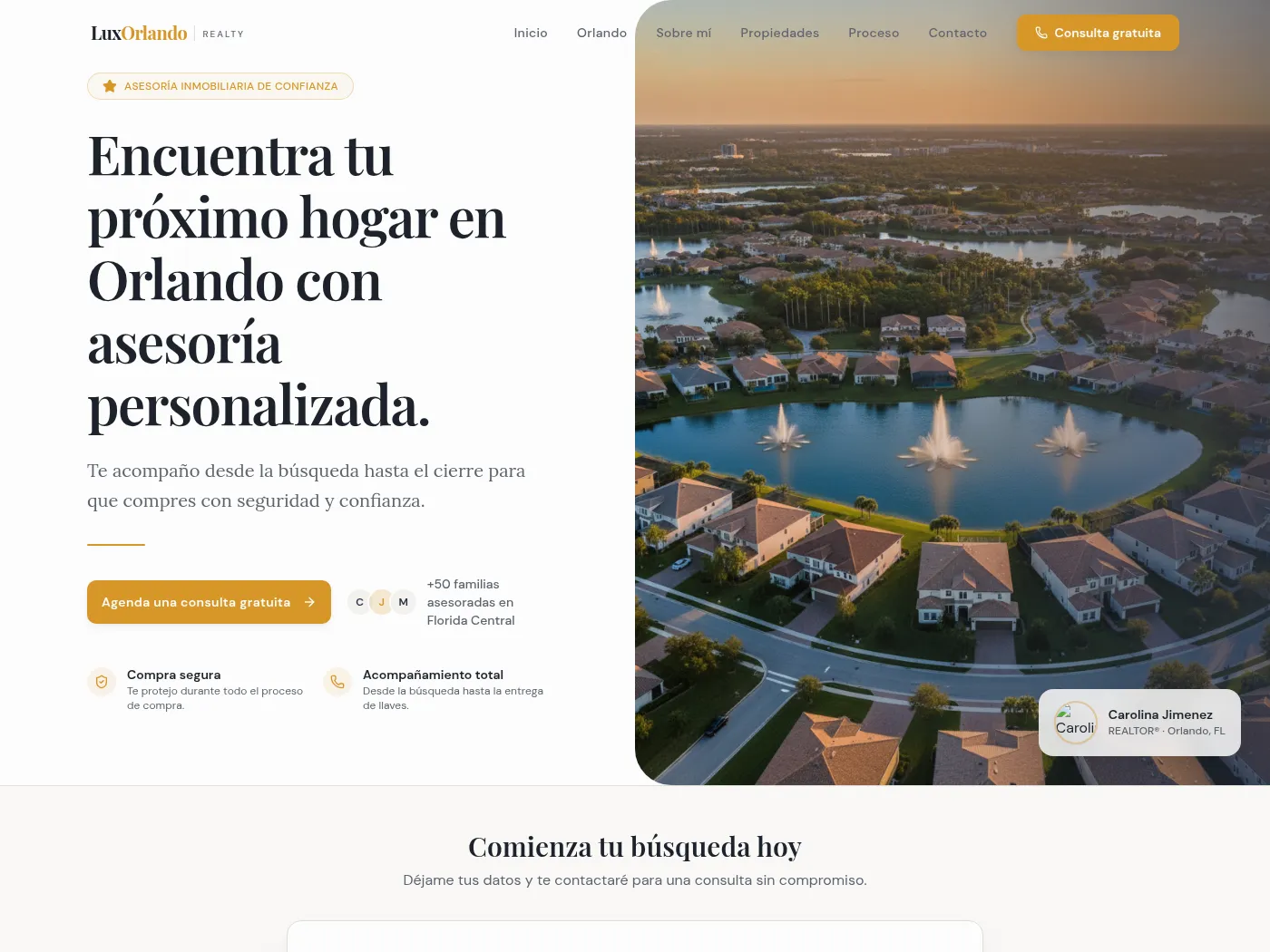 LuxOrlando Realty Landing