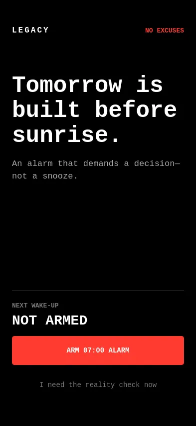 Discipline Alarm App