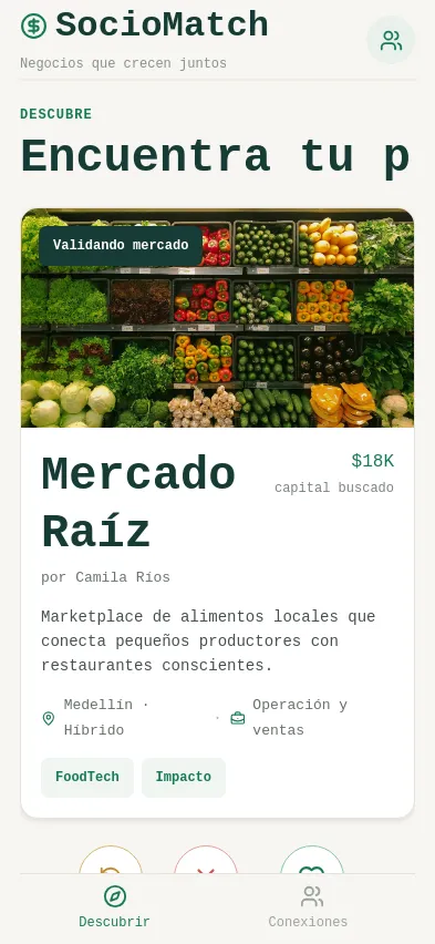 Tinder Socios Económicos